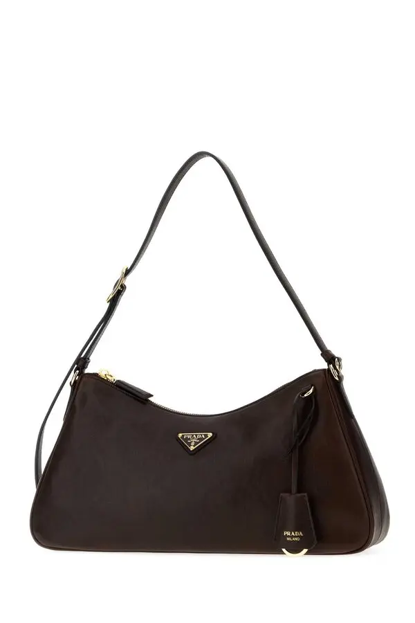 Prada Dark Nappa Leather Shoulder Bag