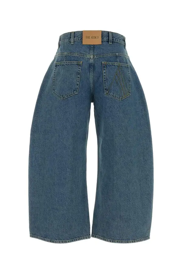 Attico Denim Wide-leg Jeans - Blue