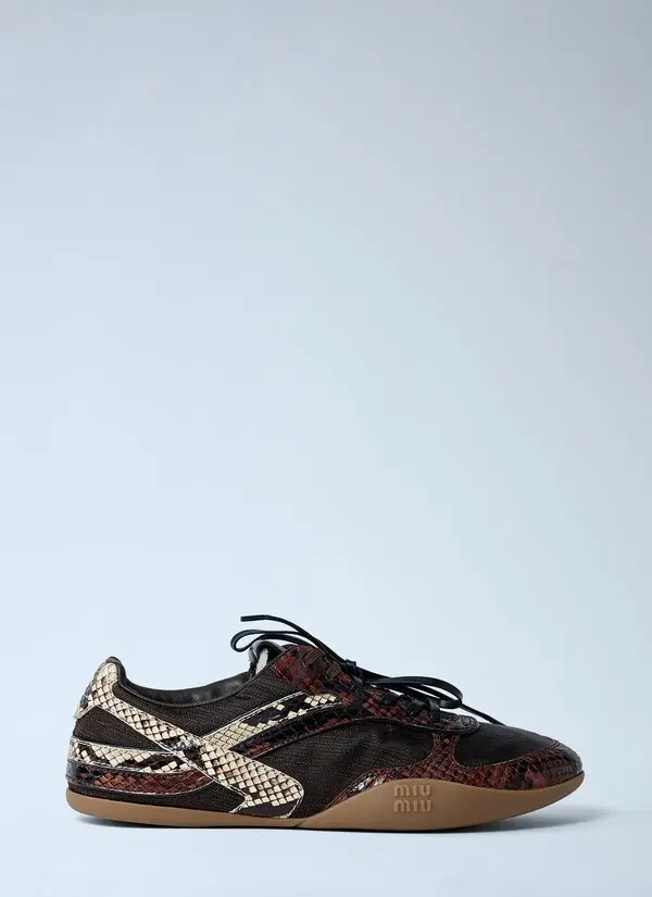 Miu Miu Gymnasium Sneakers - Brown