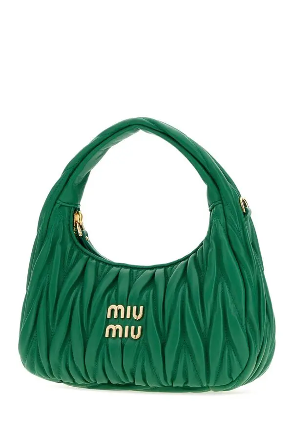 Miu Miu Grass Nappa Leather Wander Handbag