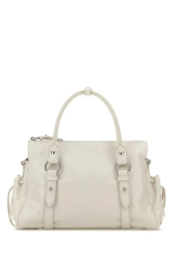 Miu Miu Leather Handbag - White