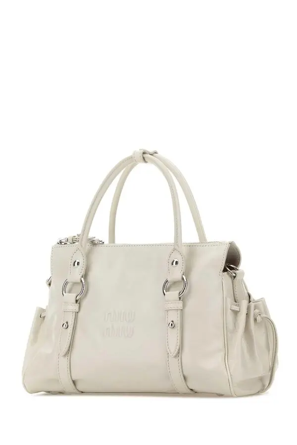 Miu Miu Leather Handbag - White