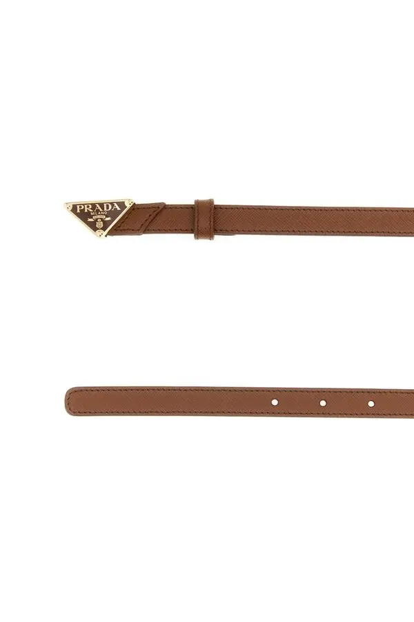 Prada Leather Belt - Brown