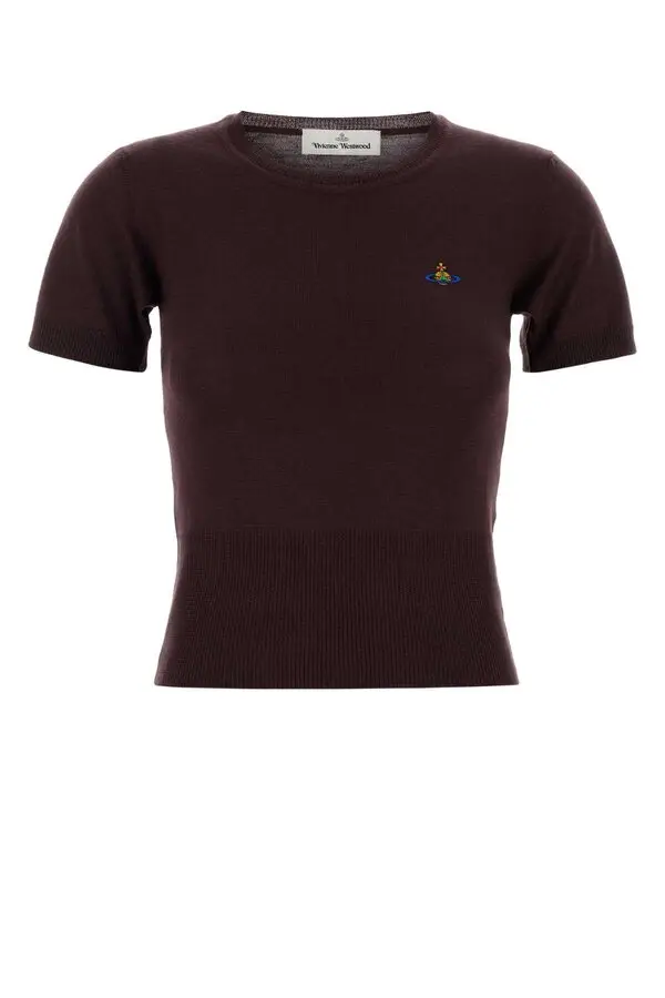 VIVIENNE WESTWOOD Aubergine Wool Bea Sweater