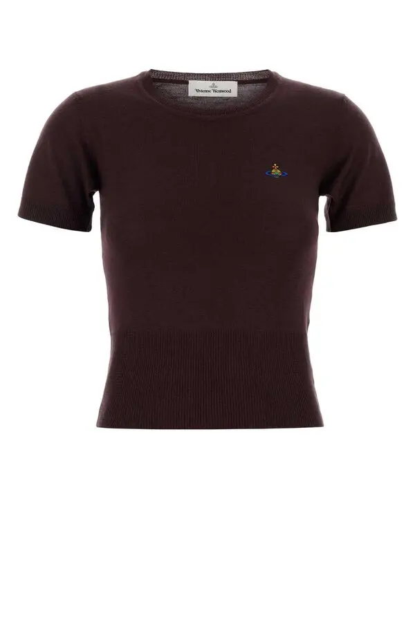 VIVIENNE WESTWOOD Aubergine Wool Bea Sweater - Purple