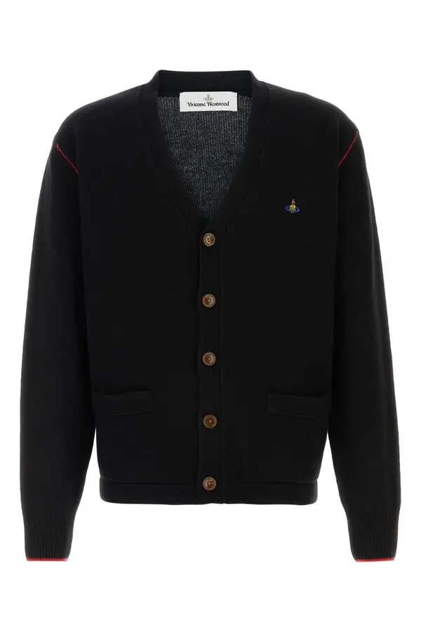 VIVIENNE WESTWOOD Wool Blend Alex Cardigan - Black