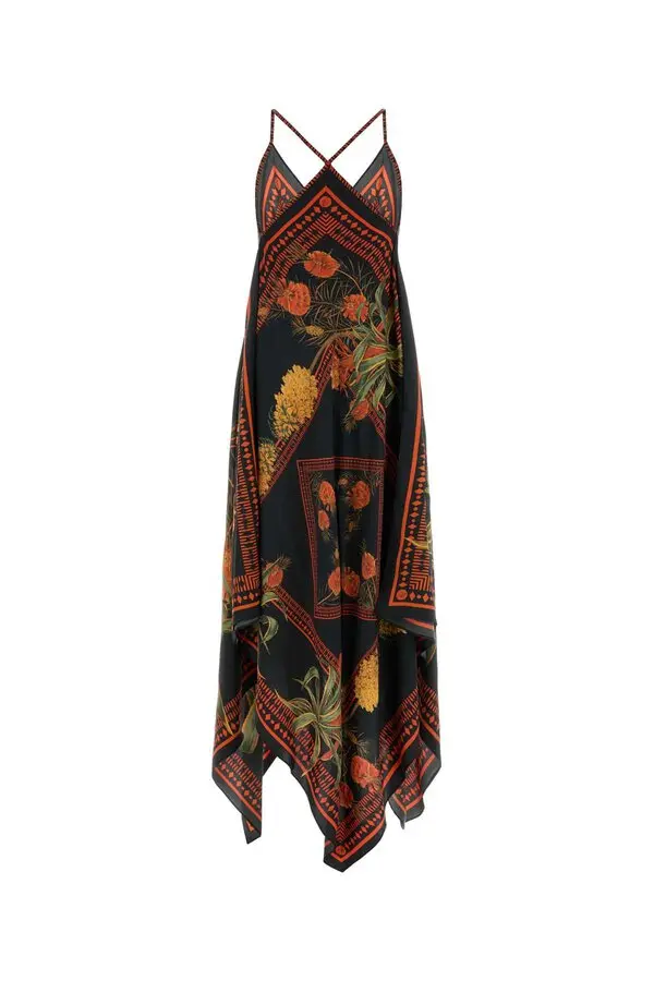 Blumarine Printed Twill Dress