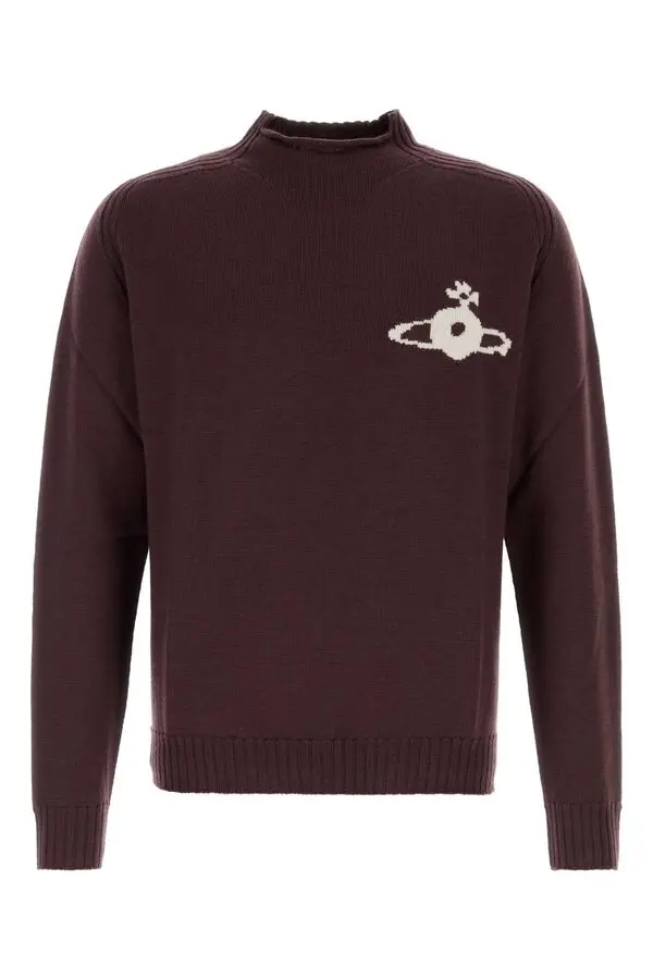 VIVIENNE WESTWOOD Aubergine Wool Fisherman Sweater - Purple
