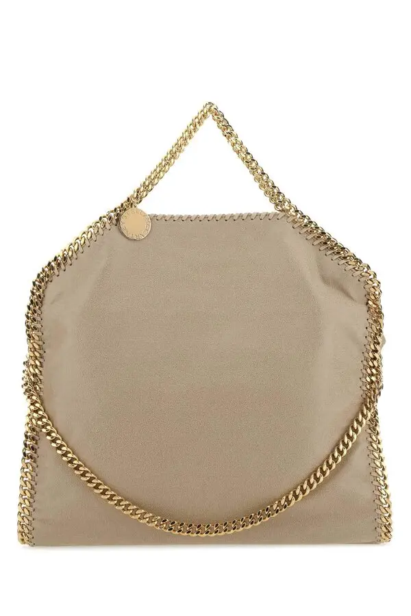 Stella McCartney Cappuccino Shaggy Deer Falabella Fold Over Handbag - Brown
