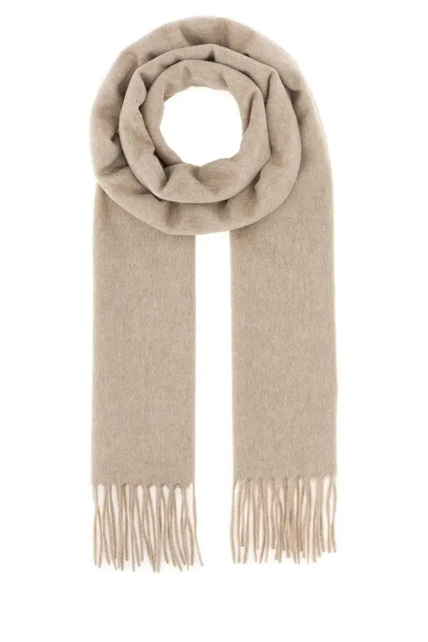 Max Mara Sand Cashmere Dalia Scarf - Brown