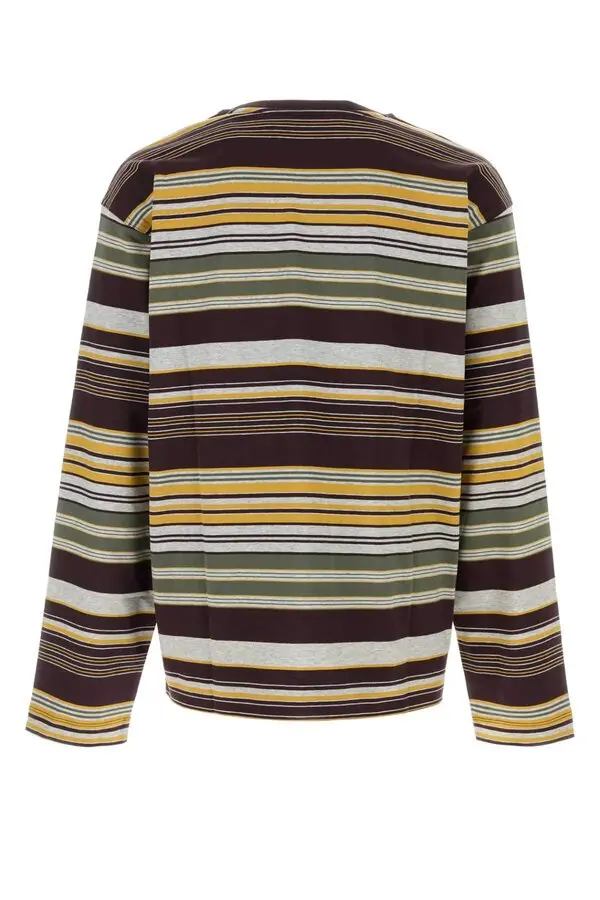 Dries Van Noten Embroidered Cotton Oversize Hember T-shirt - Multicolor