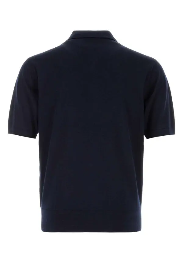 Dries Van Noten Navy Wool Murice Solo Shirt