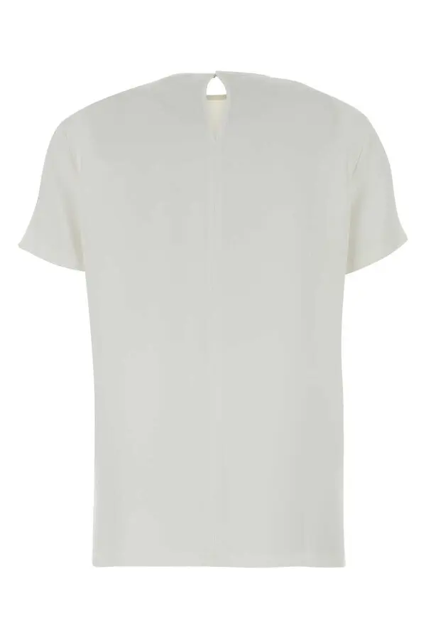 Max Mara Silk Pagano T-shirt - White