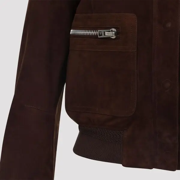 TOM FORD Lamb Suede Bomber Jacket