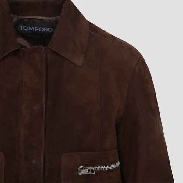 TOM FORD Lamb Suede Bomber Jacket