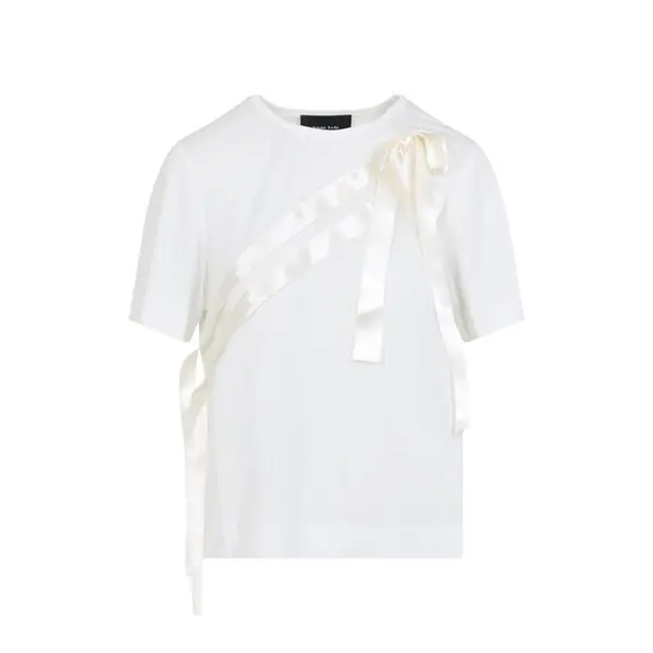 Simone Rocha Bow Sash Easy T-shirt - White