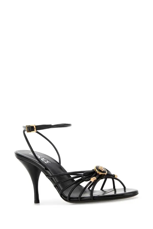 Versace Nappa Leather Heeled Sandals