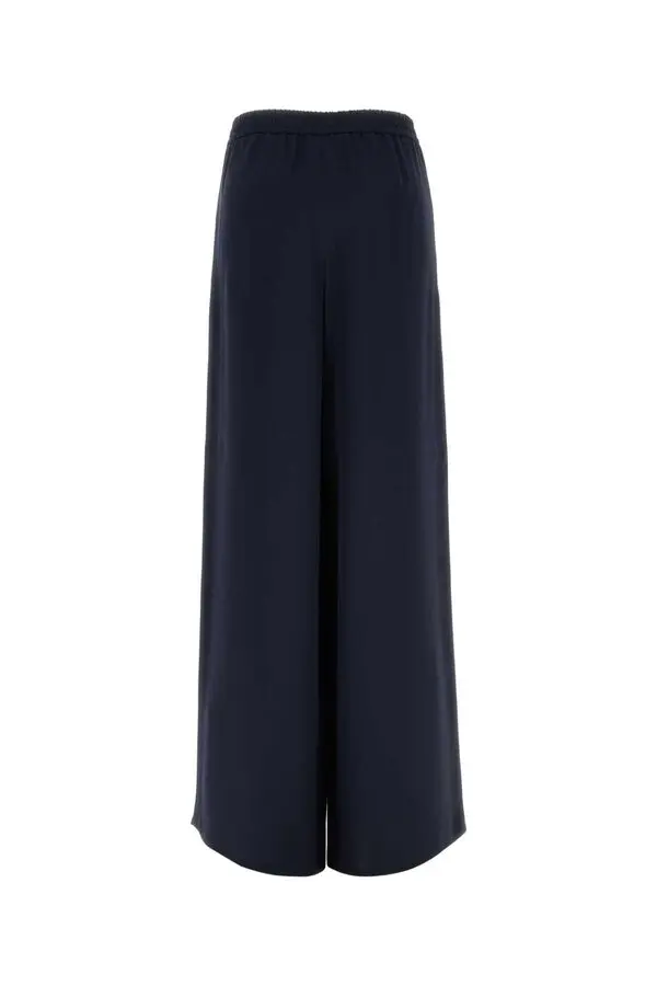 Max Mara Silk Volonta Wide-leg Pant - Blue
