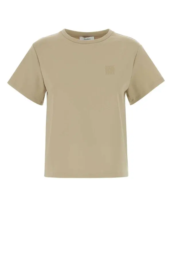 Max Mara Sand Stretch Jersey Quagga T-shirt - Brown