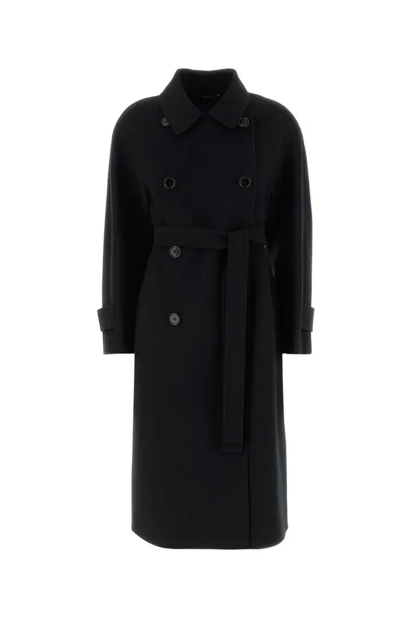 Max Mara S Wool Samanta Coat - Black
