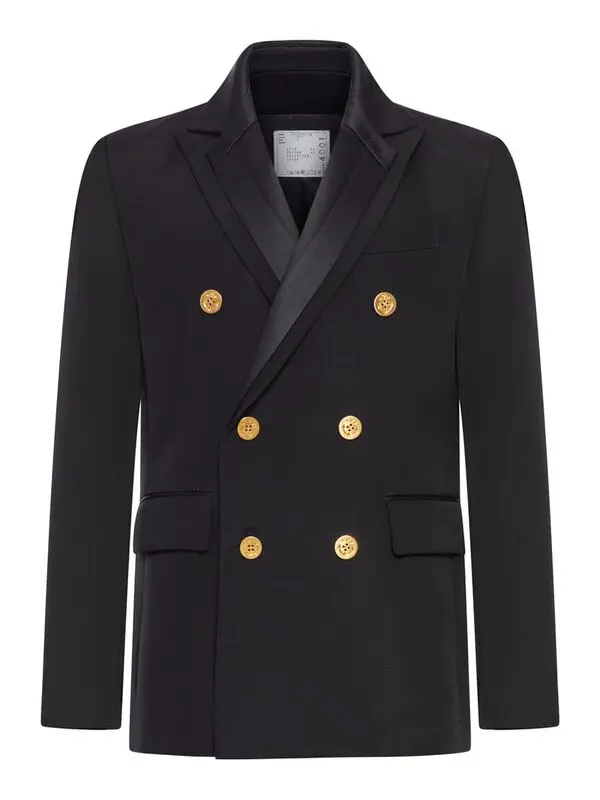 Sacai Double-face Cotton And Silk Jacket