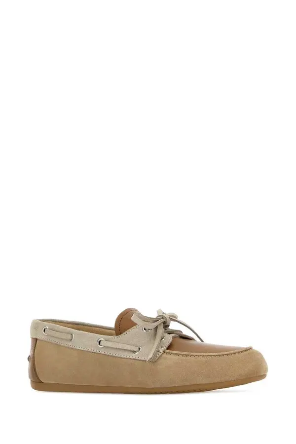 Miu Miu Leather And Suede Loafers