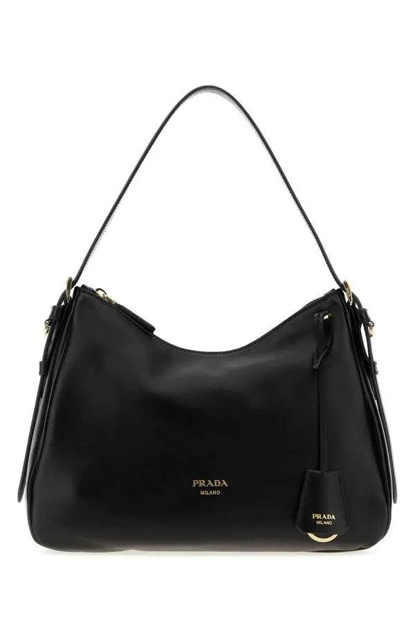 Prada Leather Shoulder Bag - Black