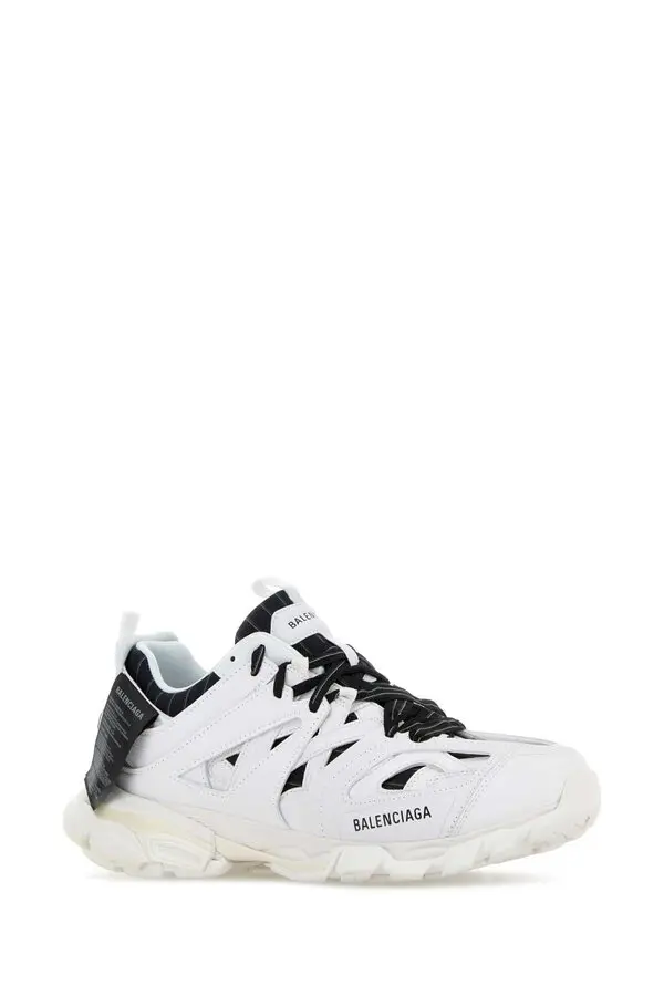 Balenciaga Rubber And Fabric Track Sneakers - White