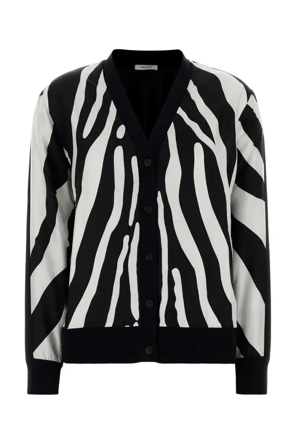 FERRAGAMO Viscose Cardigan - Black