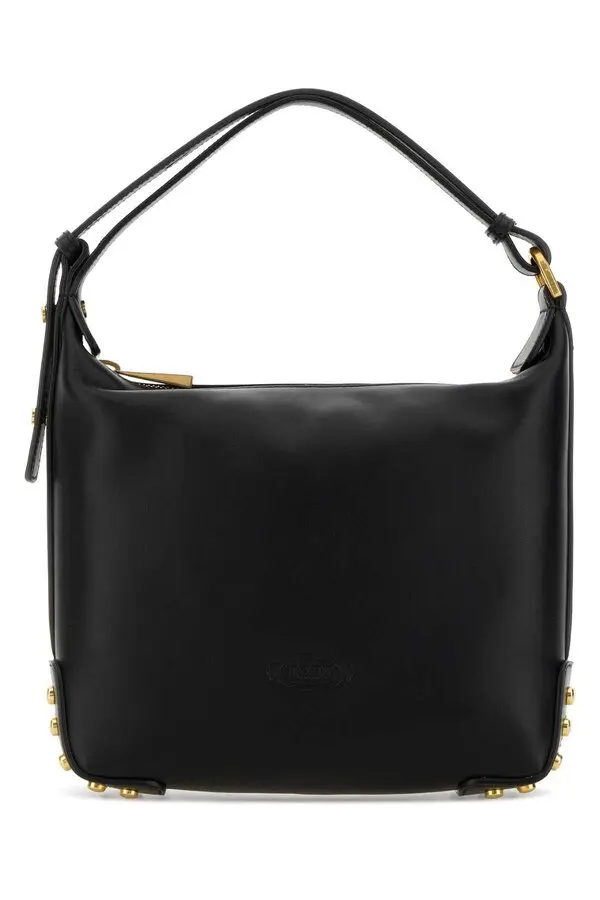 TOD'S Leather Shoulder Bag - Black
