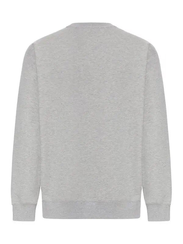 Gucci Cotton Jersey Sweatshirt With Printed Logo - Gray