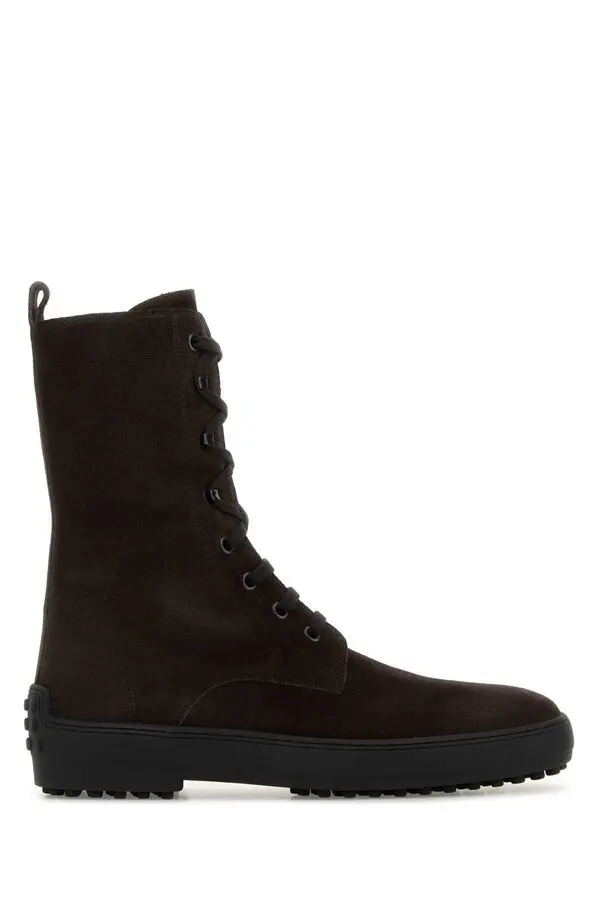 TOD'S Suede Winter Ankle Boots - Brown