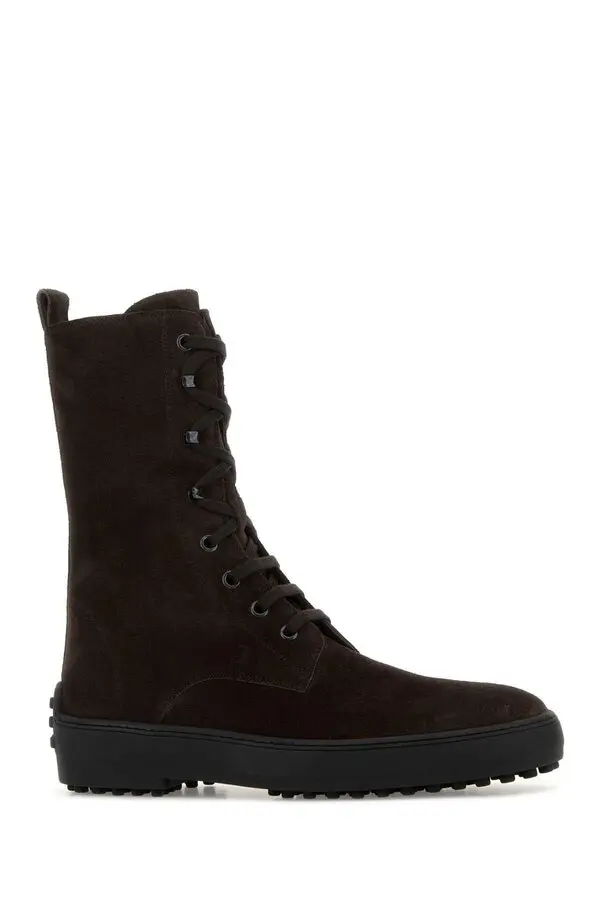 TOD'S Suede Winter Ankle Boots - Brown