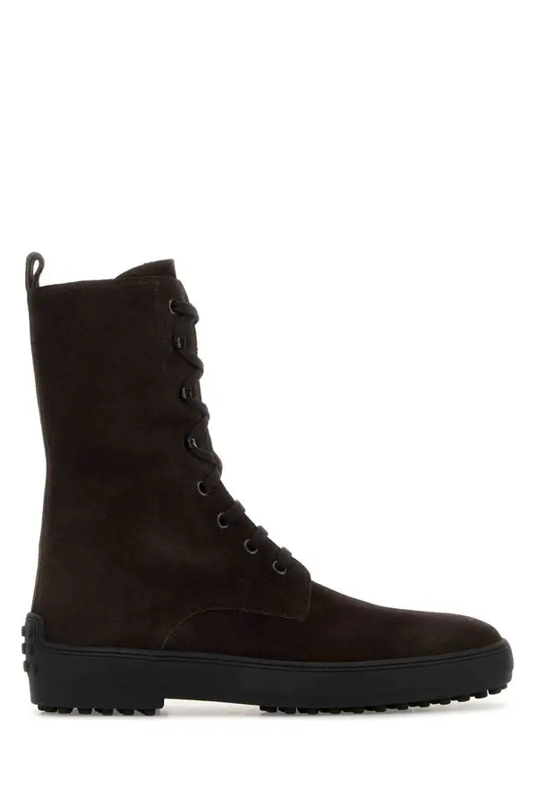 TOD'S Suede Winter Ankle Boots - Brown