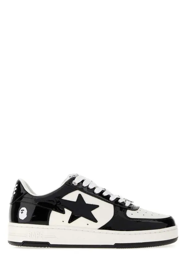 A BATHING APE Two-tone Leather Staâ„¢ Sneakers - Multicolor