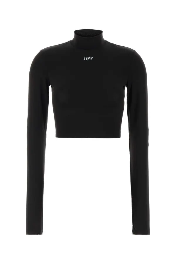 Off-White Stretch Jersey Top