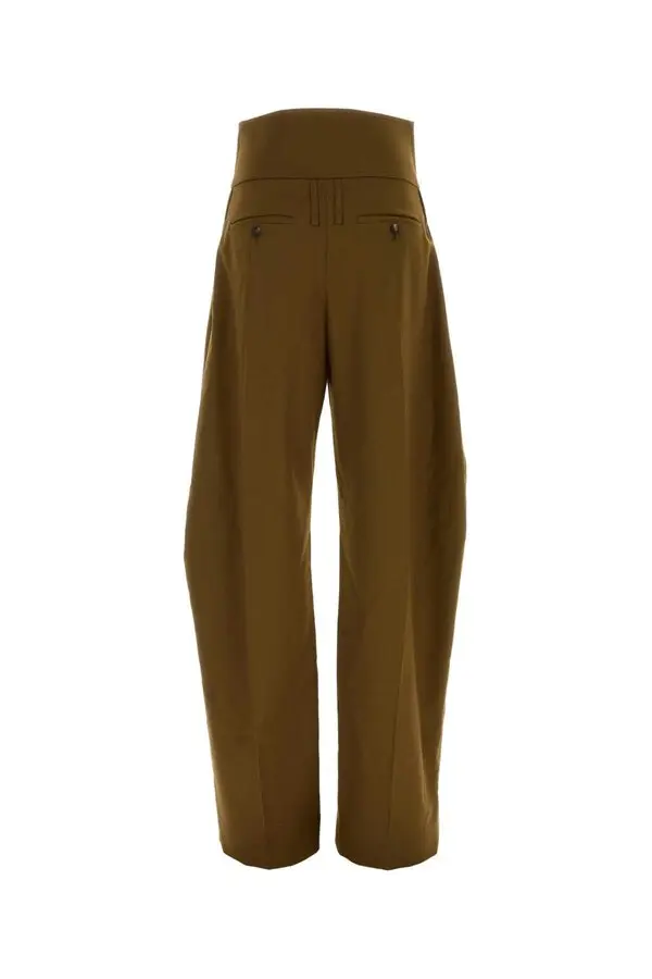 FERRAGAMO Mud Wool Blend Pant
