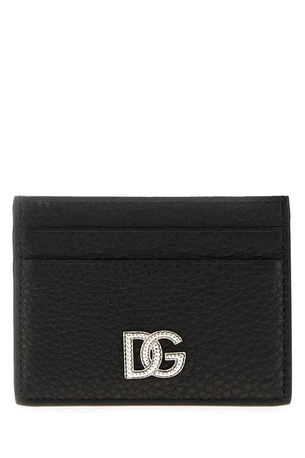 Dolce & Gabbana Leather Card Holder - Black