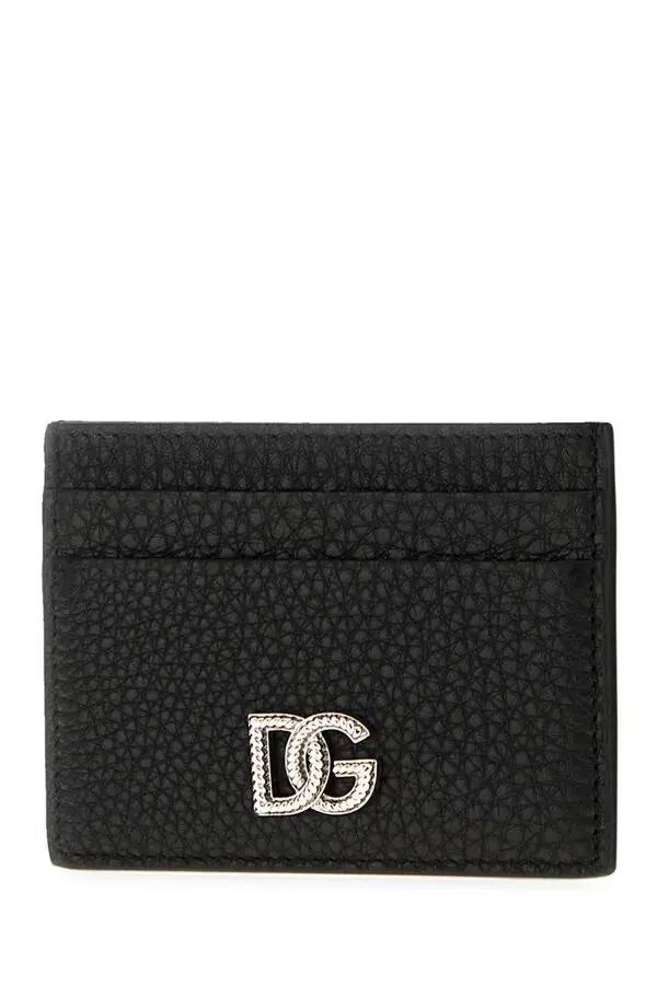 Dolce & Gabbana Leather Card Holder - Black