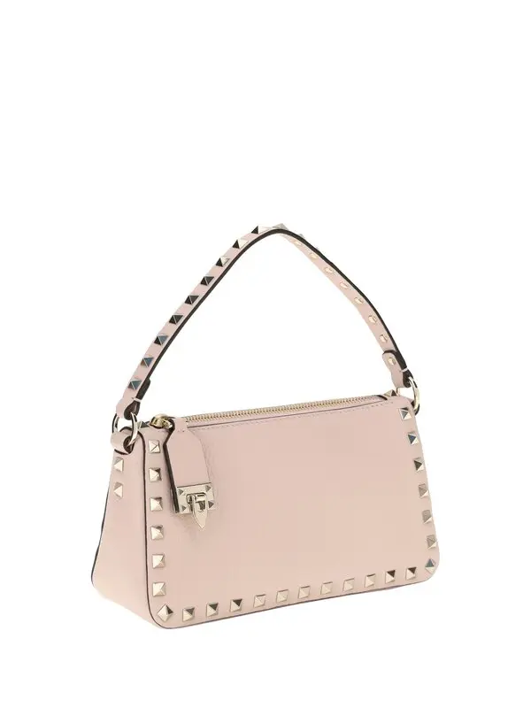 Valentino Garavani Rockstud Leather Shoulder Bag - Pink