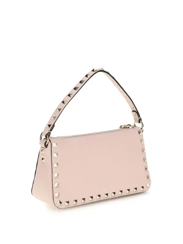 Valentino Garavani Rockstud Leather Shoulder Bag - Pink