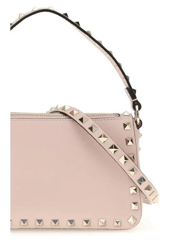 Valentino Garavani Rockstud Leather Shoulder Bag - Pink