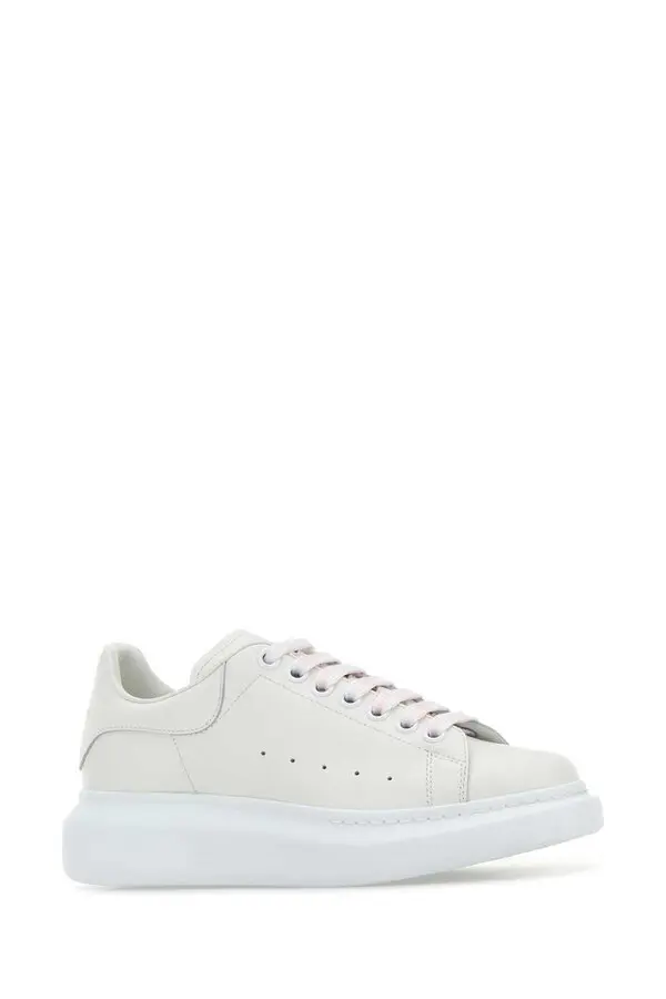 Alexander McQueen Leather Sneakers - White