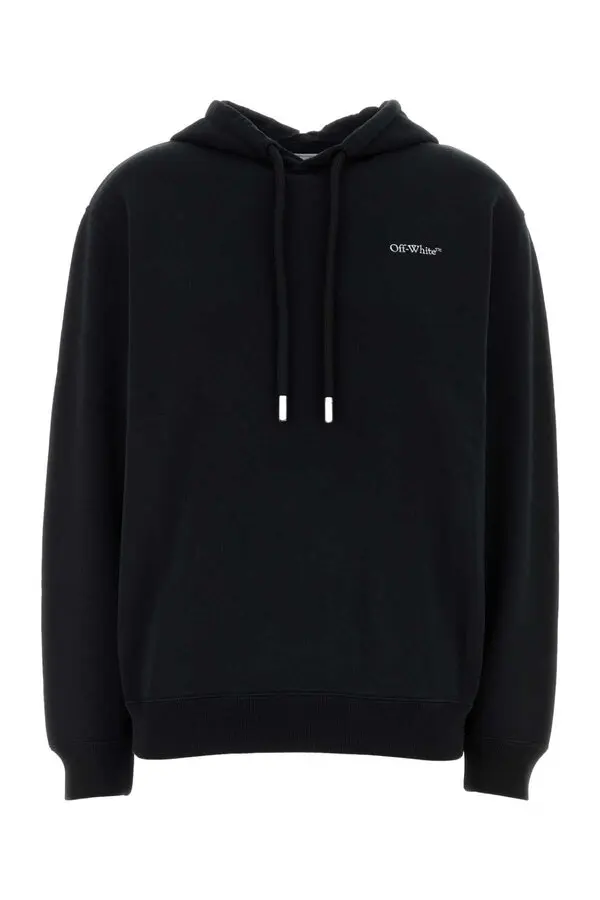 Off-White Cotton Sweatshirt - Black