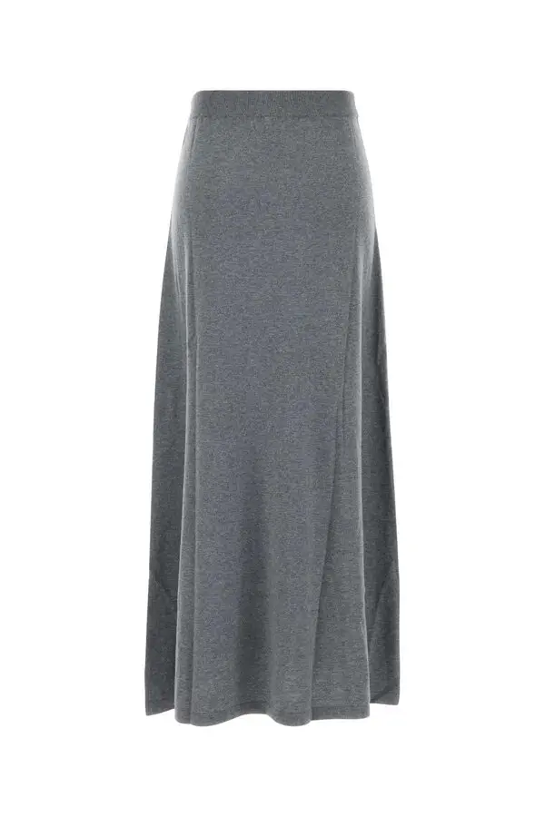 LISA YANG Cotton Blend Adrienne Skirt - Gray