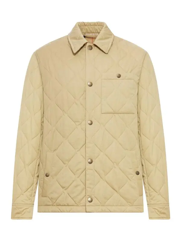 Burberry Quilted Gabardine Overshirt - Multicolor