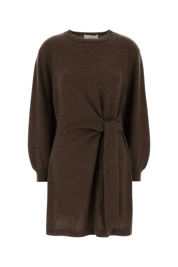 LISA YANG Cashmere Abrielle Sweater Dress - Brown