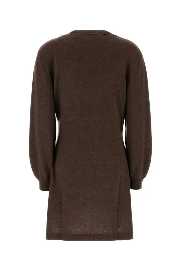 LISA YANG Cashmere Abrielle Sweater Dress - Brown
