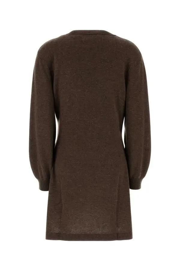 LISA YANG Cashmere Abrielle Sweater Dress - Brown