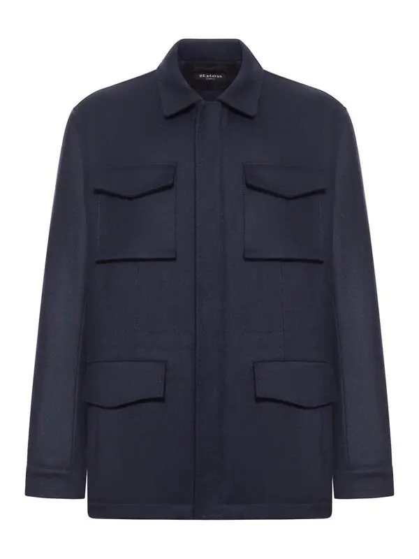 Kiton Multi-pocket Cashmere Field Jacket